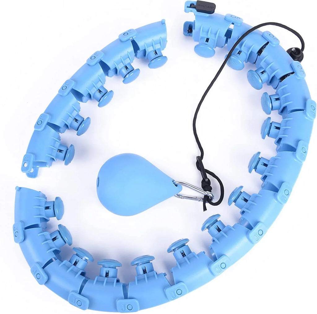 Weighted Hula Hoop – Adjustable Fit Hoop for Weight Loss ...